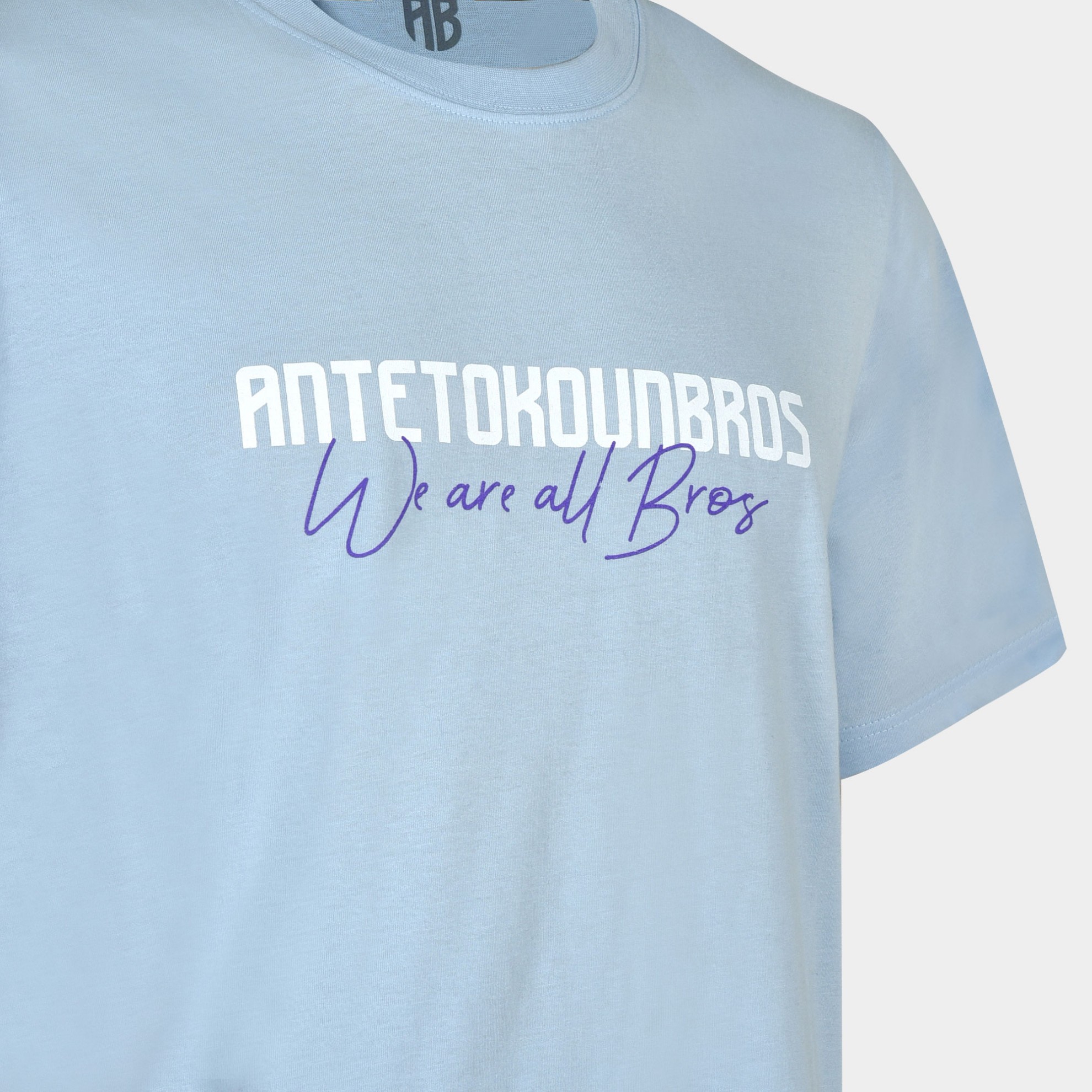Light blue men's t-shirt | We are all Bros | ANTETOKOUNBROS