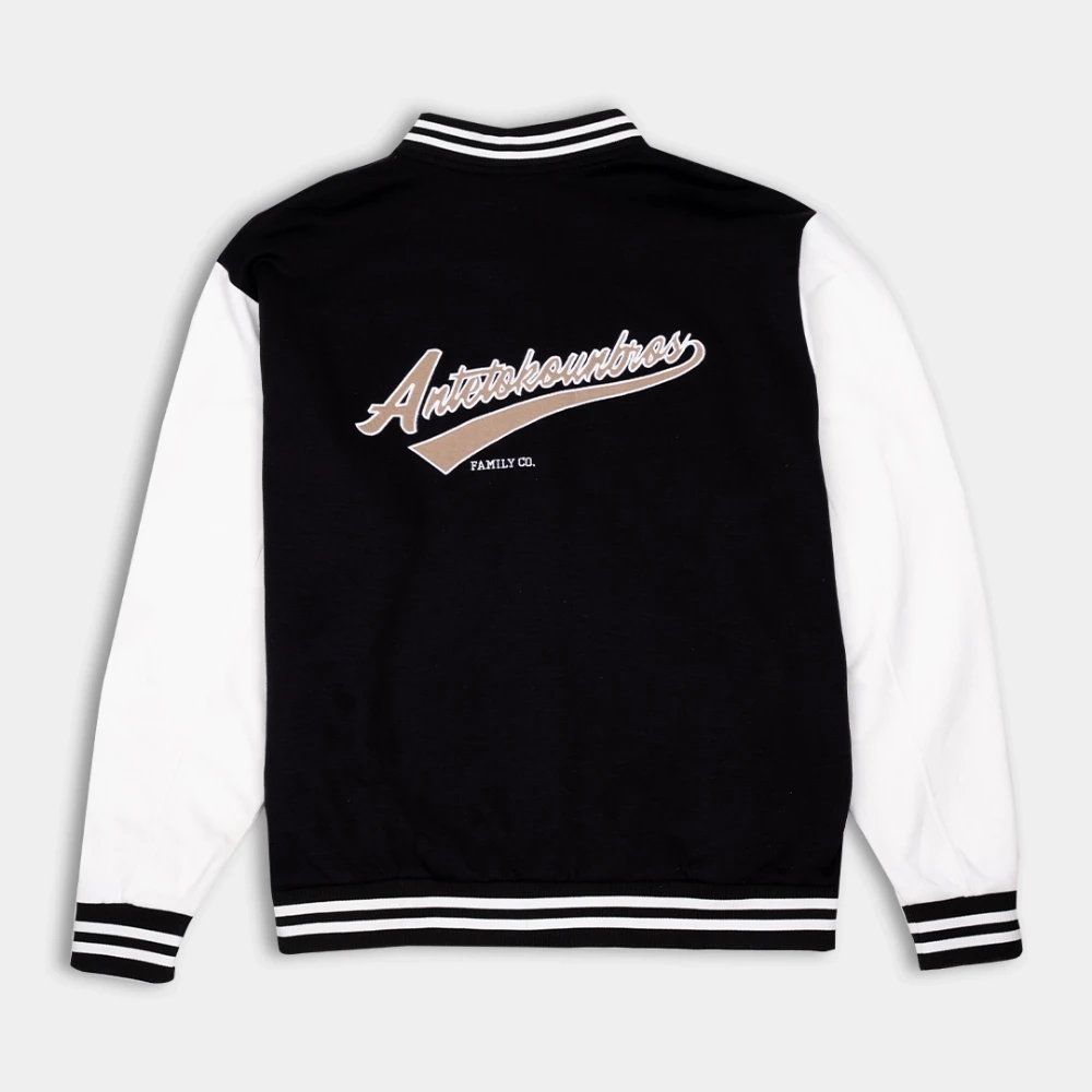 AB Varsity Jacket Black Color | ANTETOKOUNBROS