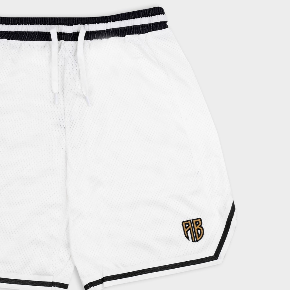 AB Basketball Shorts Off White Color | ANTETOKOUNBROS