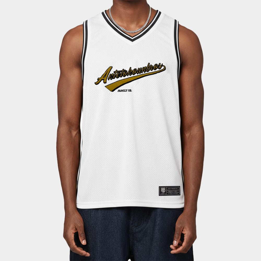 AB Basketball Tank Off White Color | ANTETOKOUNBROS
