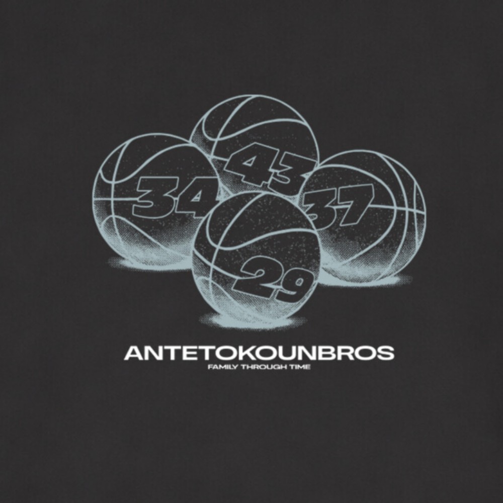 Antetokounbros Full Court Oversized Tee Black | Streetwear Essential